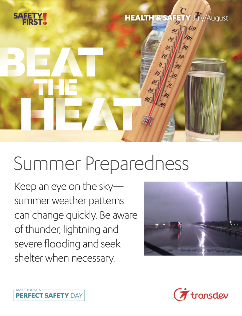 “Beat the Heat”: Summer Preparedness – Transdev Employee Hub