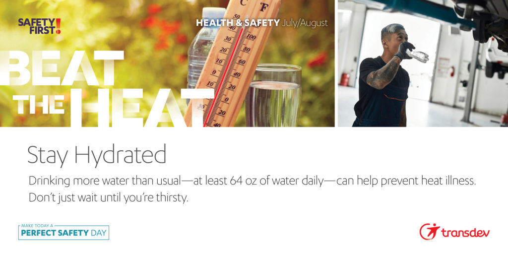 Beat the Heat Campaign Kicks Off for July & August – Transdev Employee Hub