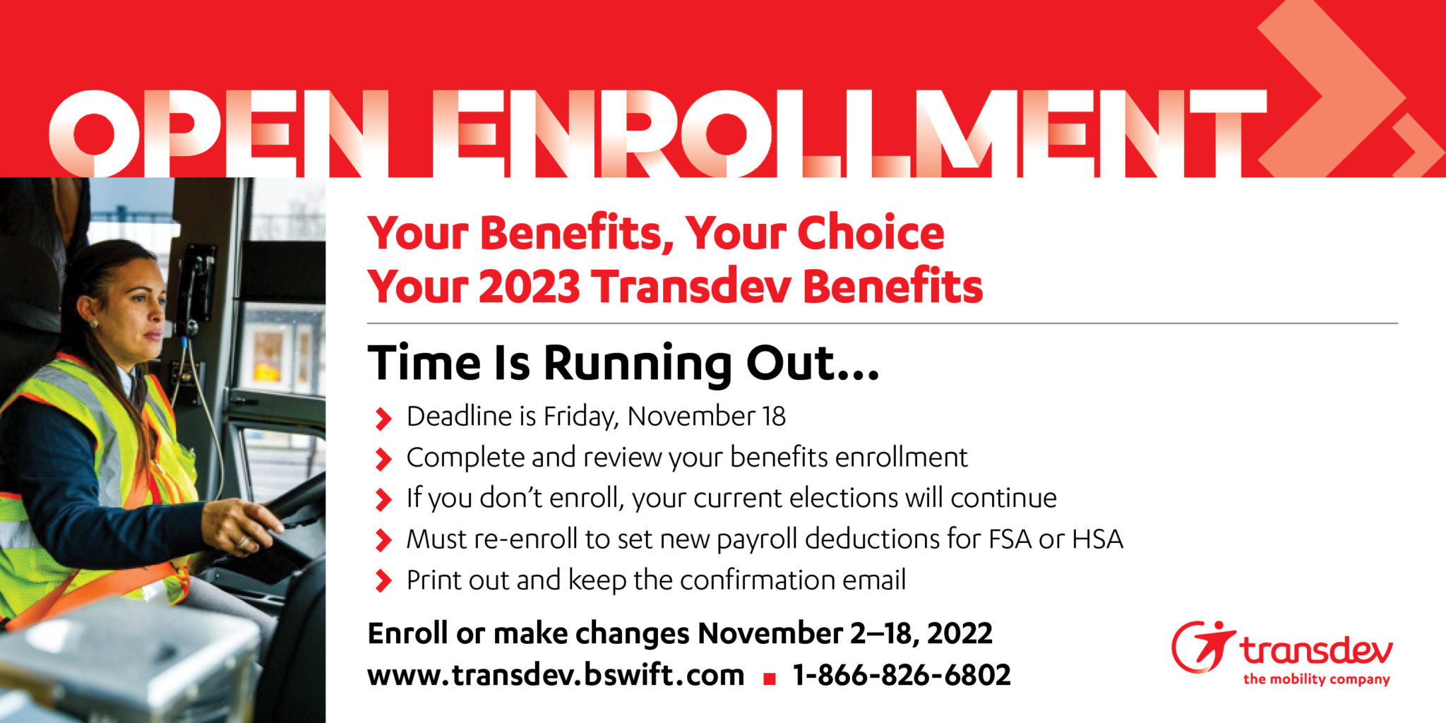 Open Enrollment Ends Today (November 18) – Transdev Employee Hub